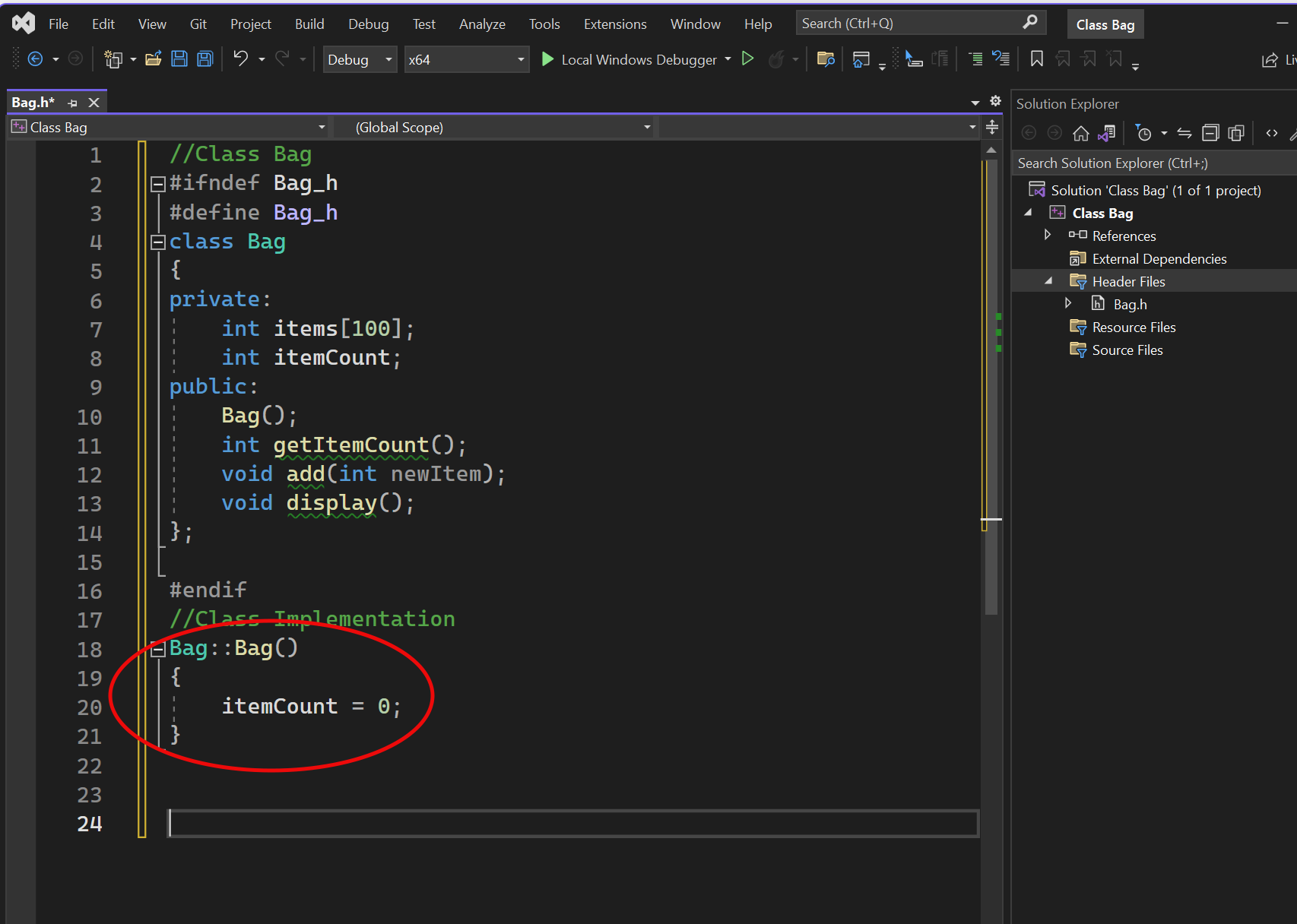 8.5: Case Study- C++ Class- Bag - Engineering LibreTexts